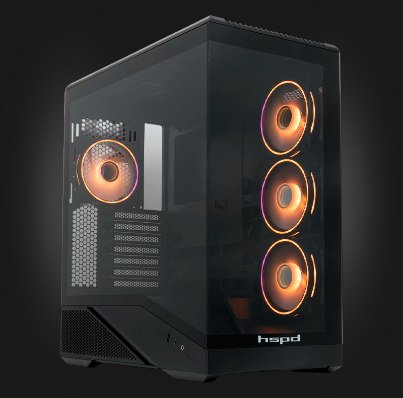 HSPD F711 ARGB Black - E-Techno